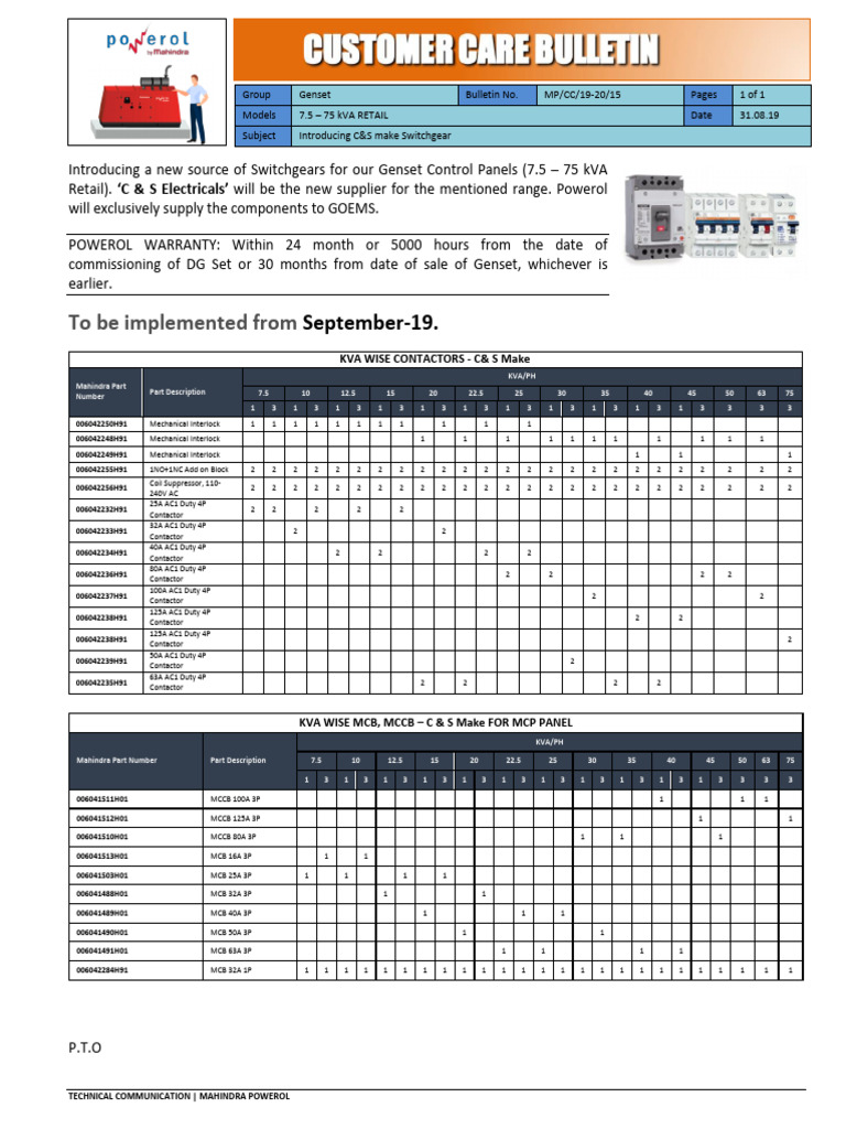 C&S SW (7.5-75kVA) | PDF