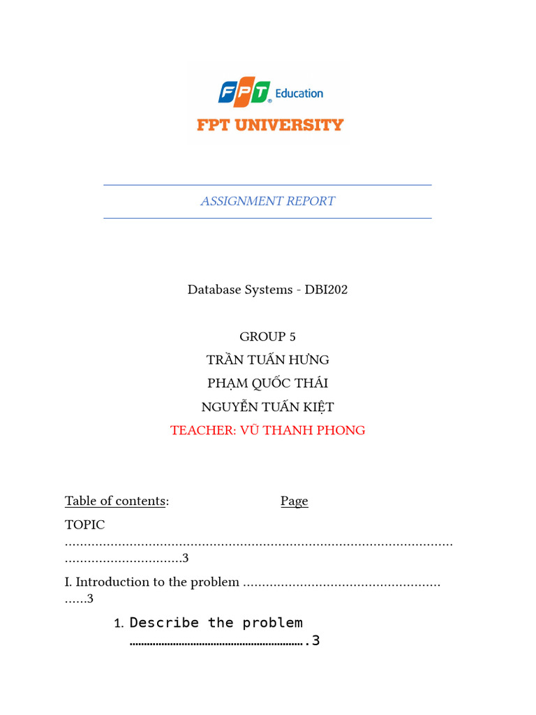 Assignment Report | PDF