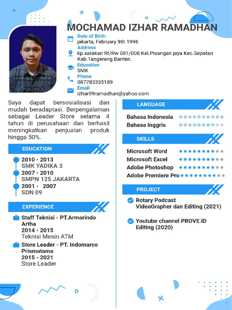 Mochamd Izhar - CV | PDF