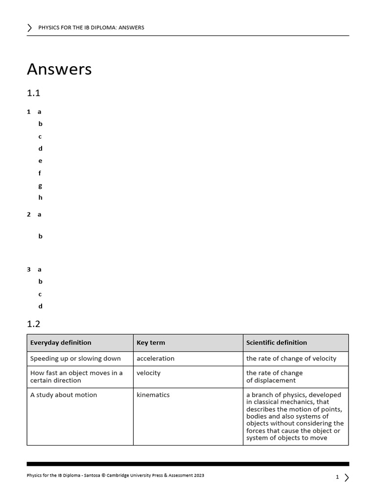 Worksheet Answers | PDF