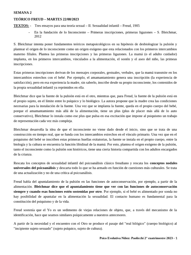 Cláses Teóricas - 1° Parcial | PDF