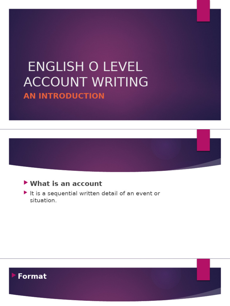 Account Writing | PDF
