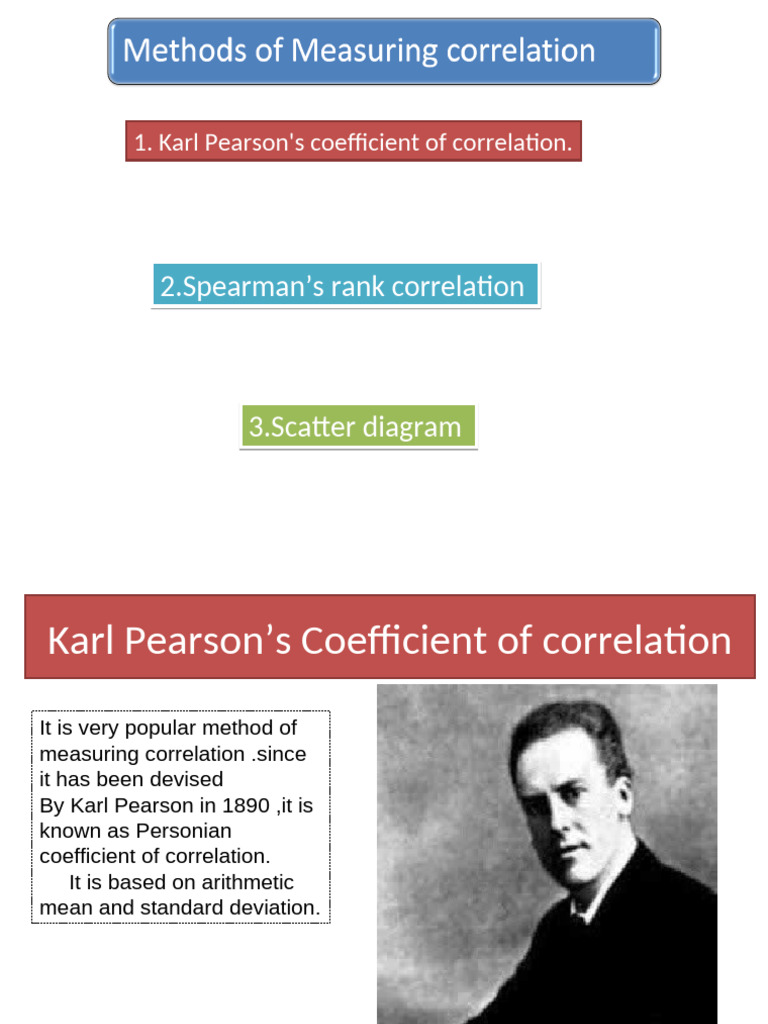 Karl Pearsone28099s Coefficient of Correlation | PDF