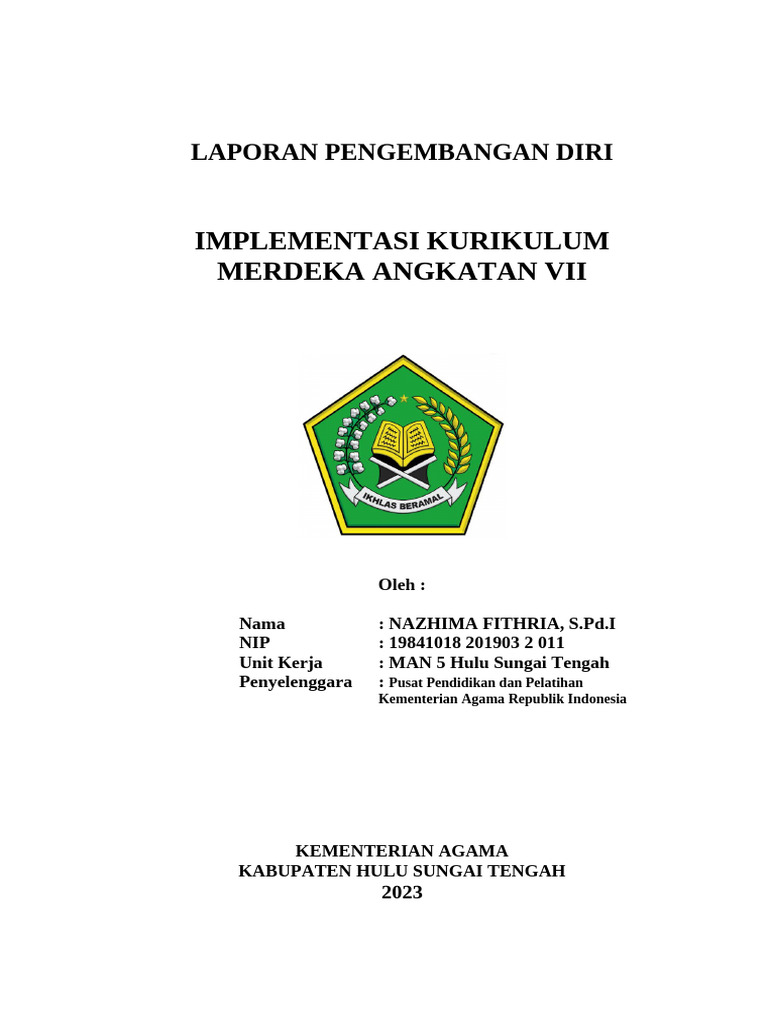 Lap PD Implementasi Kurmer Des 23 | PDF