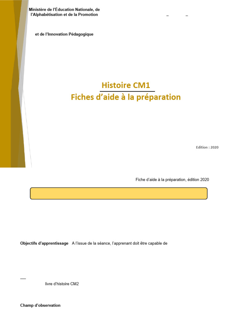 Histoire Cm1 | PDF