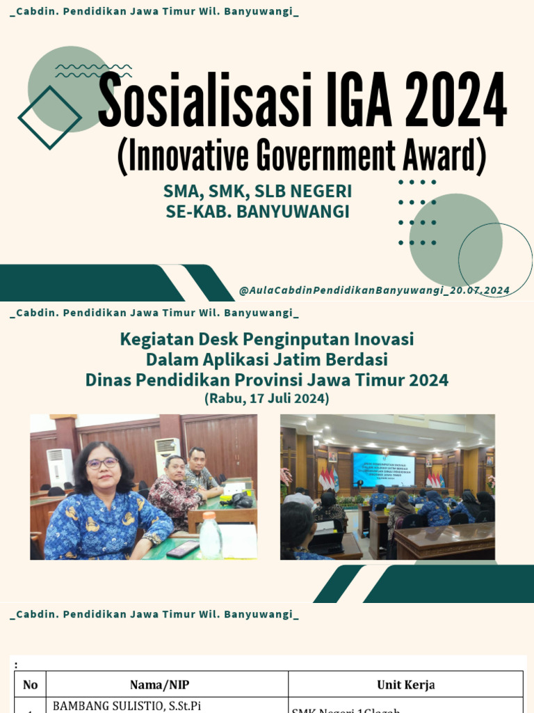 Sosialisasi Iga 2024 | PDF