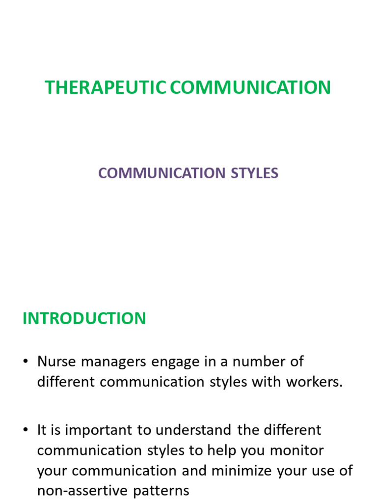 Lecture - Communication Style | PDF
