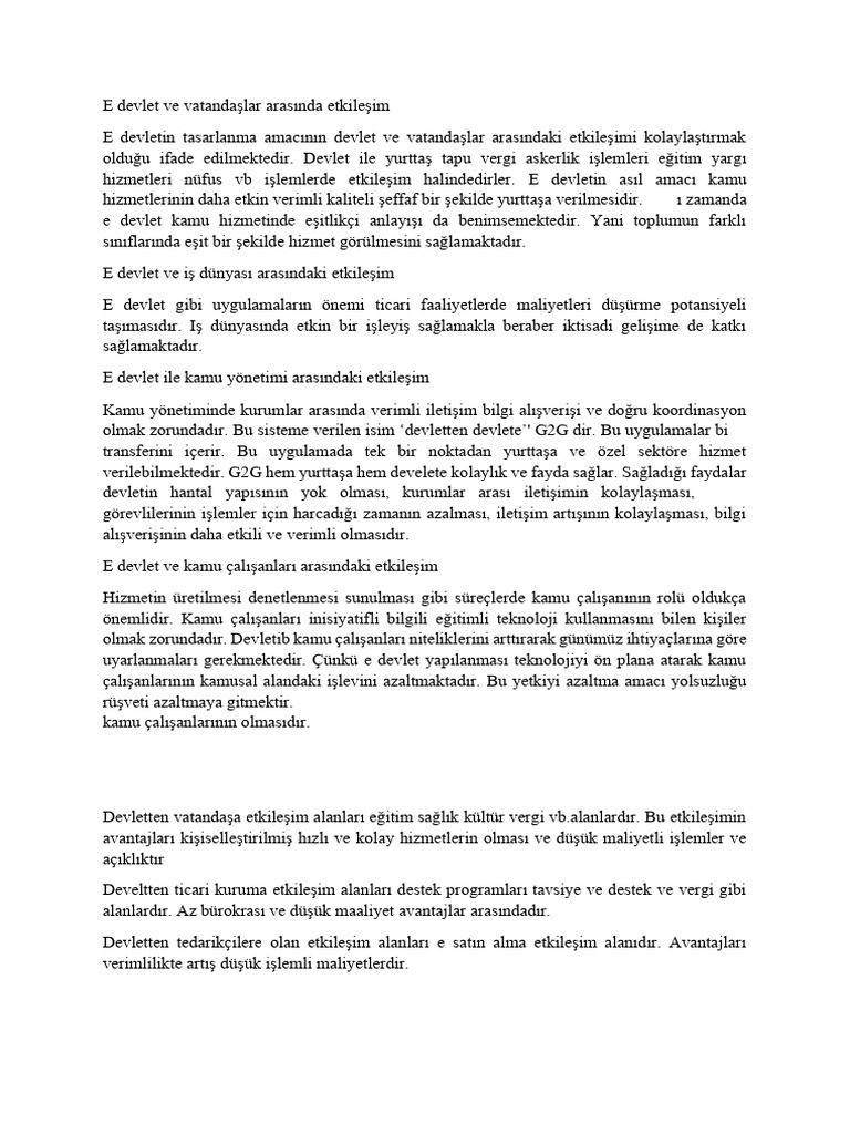 E Devlet 1 | PDF