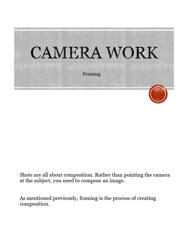 Basic Shot Types | PDF