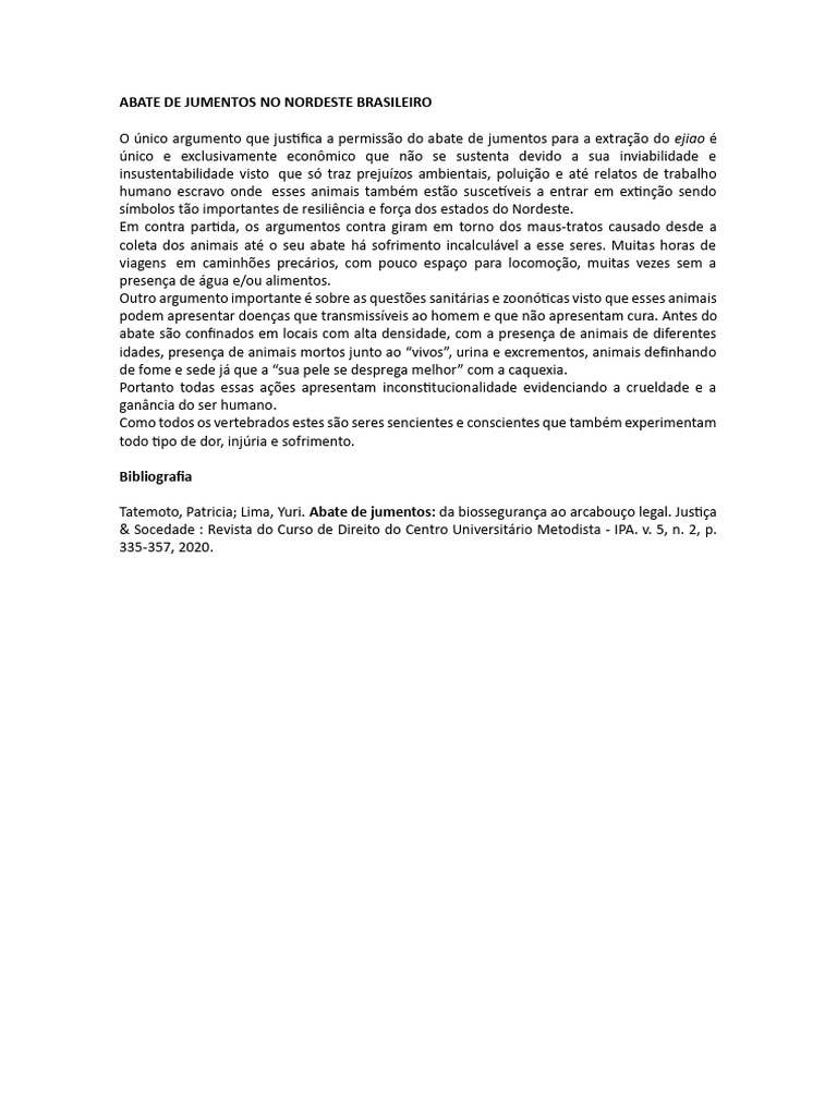 Abare de Jumentos | PDF