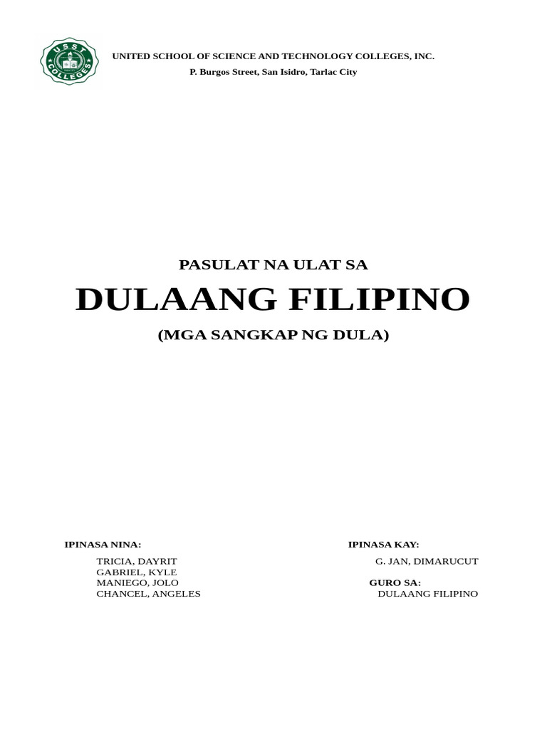 Written Report Group-2 (Dulaan) | PDF