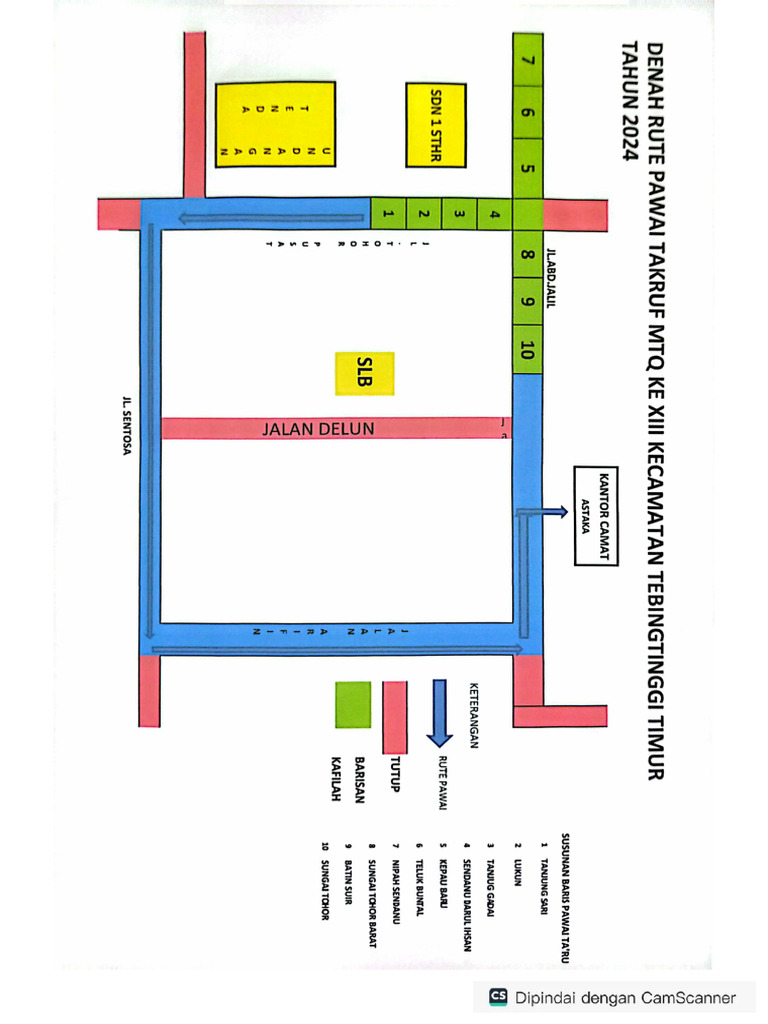 Denah Pawai Takruf MTQ TTT | PDF
