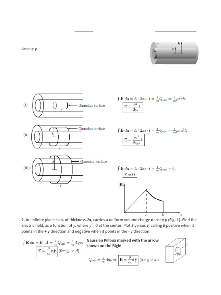 Tutorial 3 Solutions | PDF | Electric Field | Science & Mathematics
