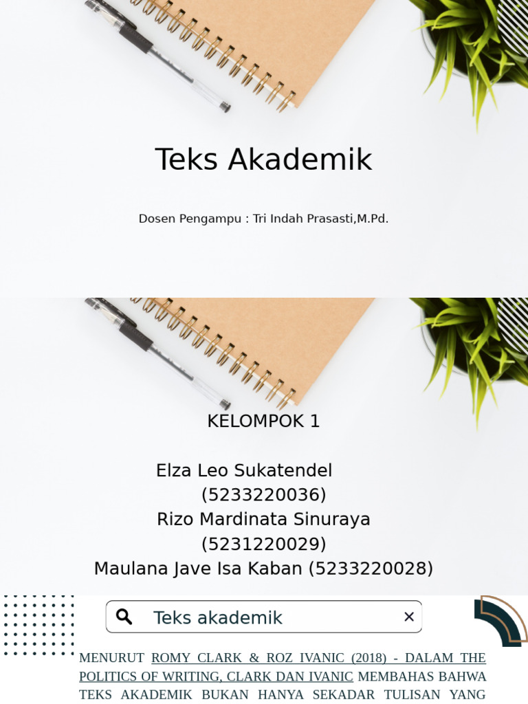 Teks Akademik | PDF