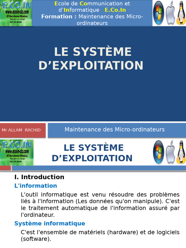 Le Système Exploitation | PDF