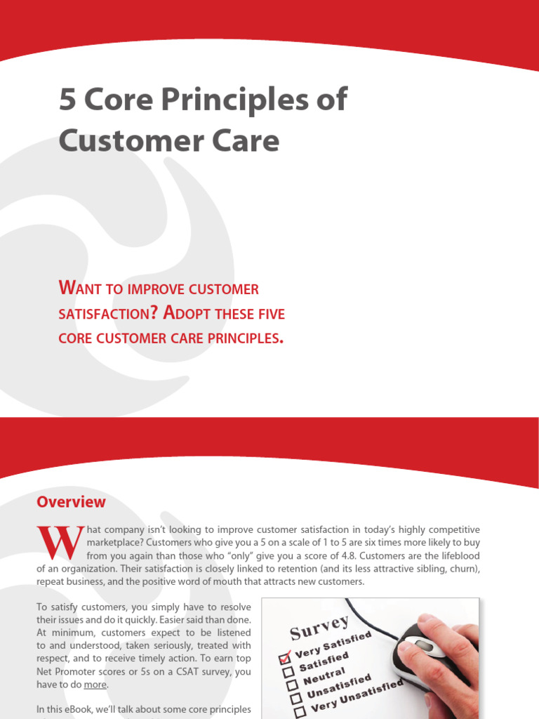 5 Core Principles of Customer Care | PDF
