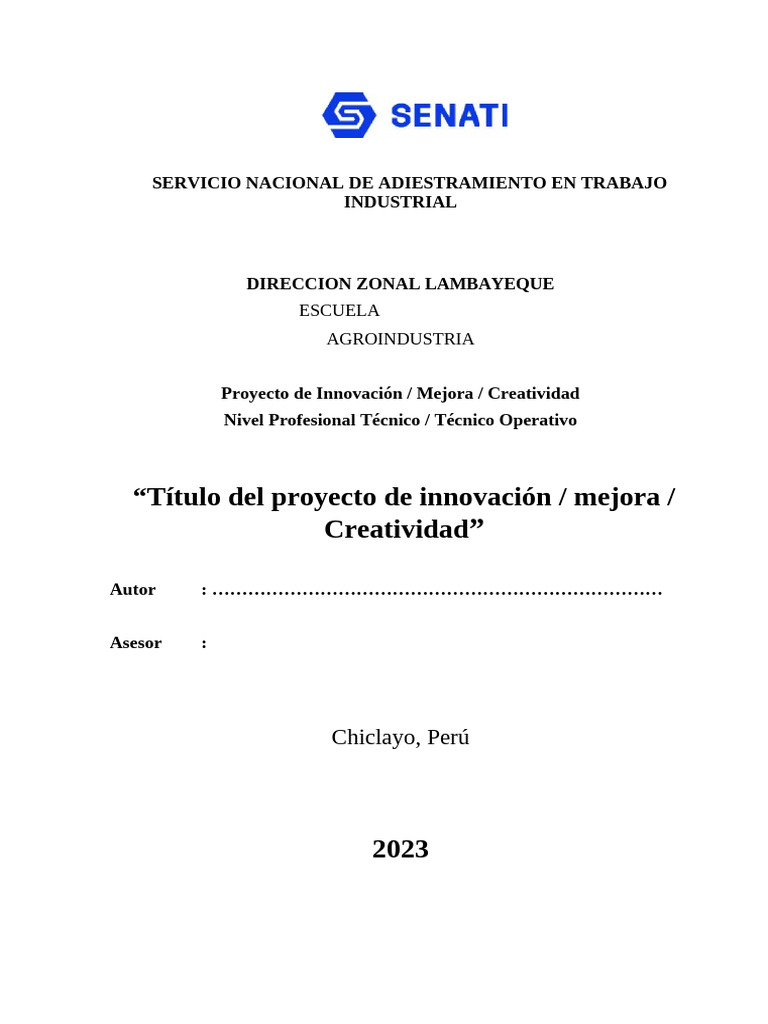 Formato de PIM | PDF