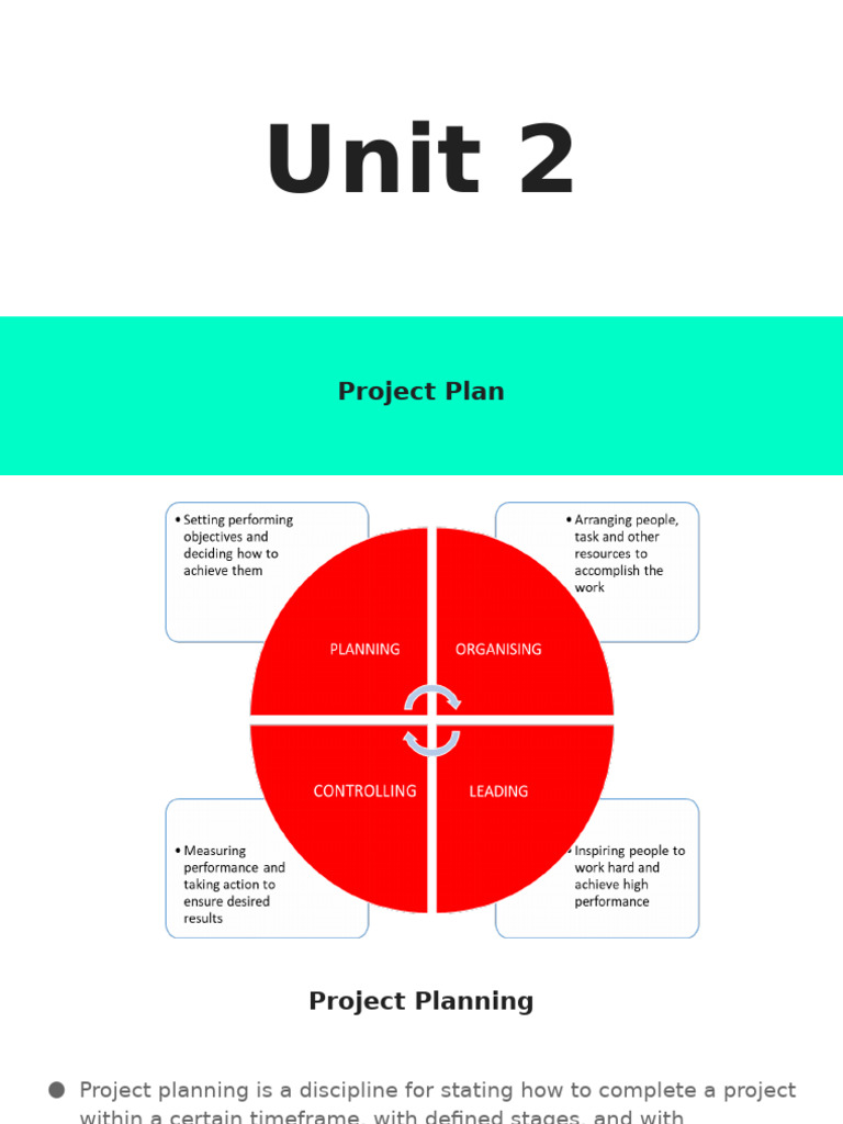 Unit 2 Project Plan | PDF