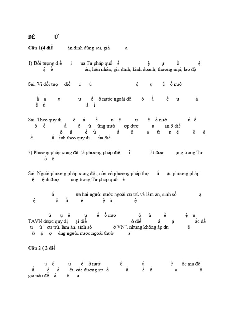 Đề thi thử TPQT PDF | PDF