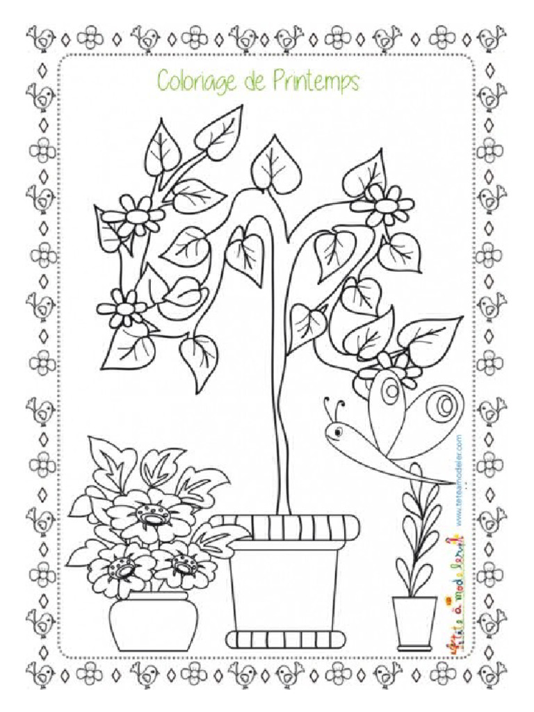 Coloriage Printemps | PDF