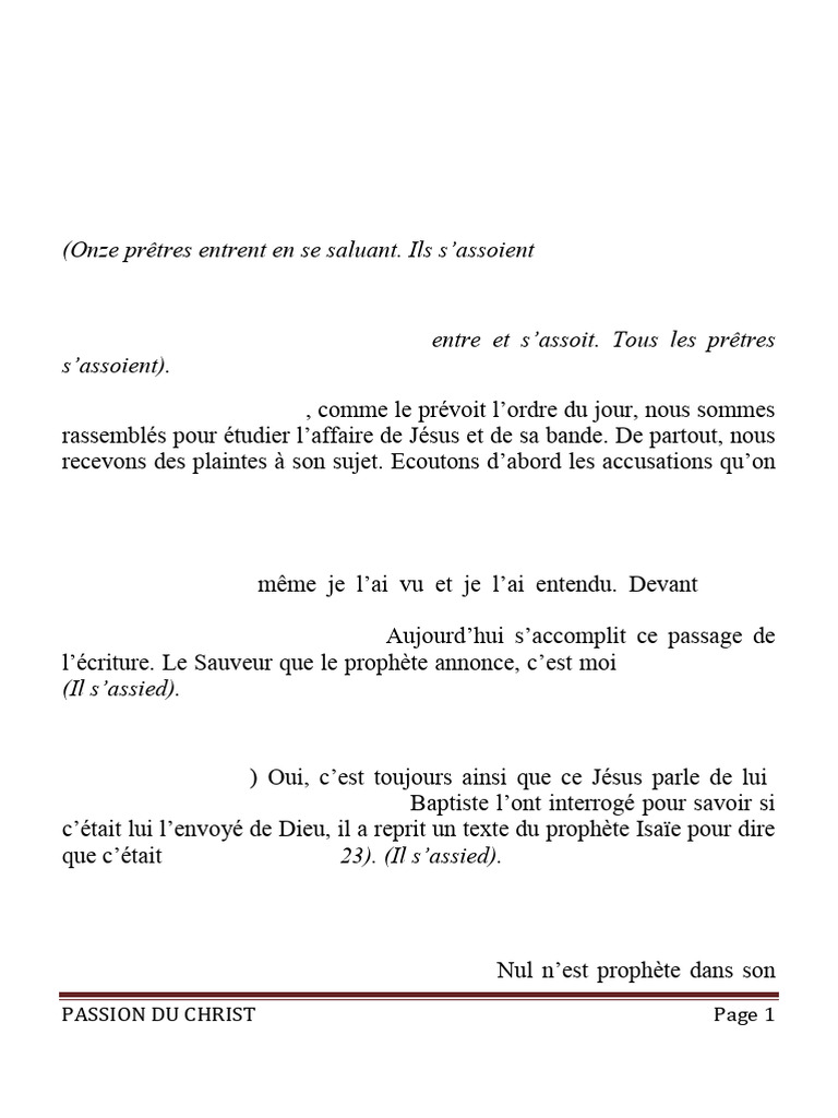 Passion Du Christ | PDF