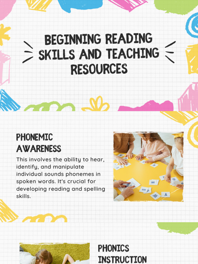 Beginning Reading Skills and Teaching Resources | PDF