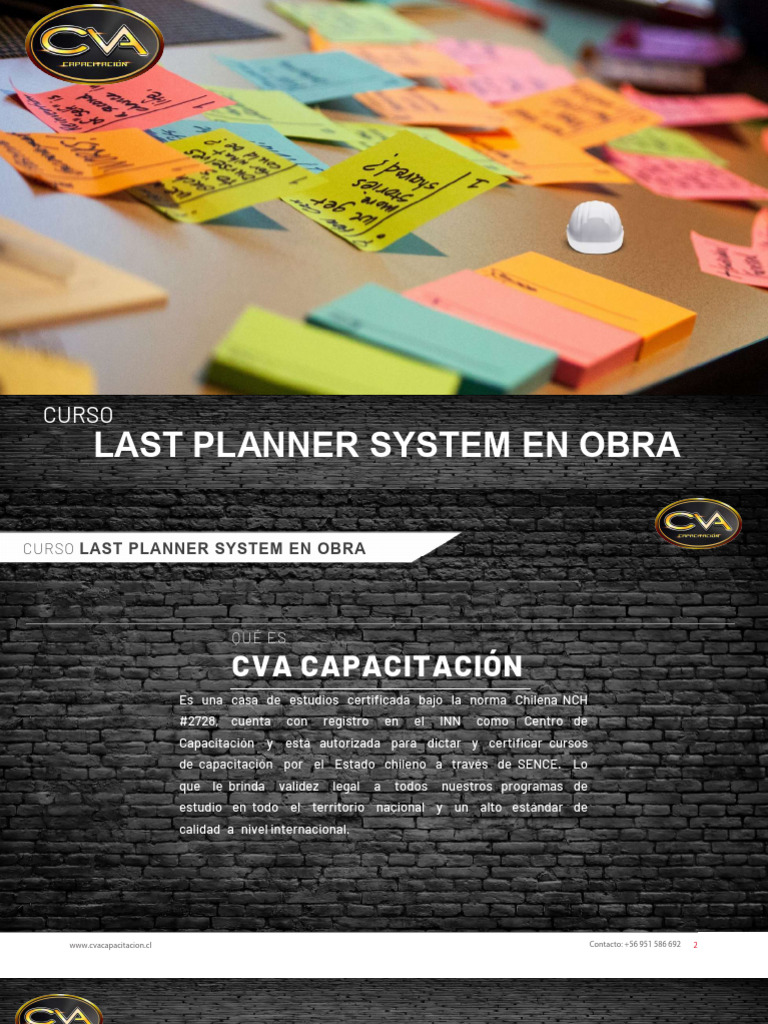 Temario Curso Last Planner System | PDF | Gestión de proyectos | Negocios