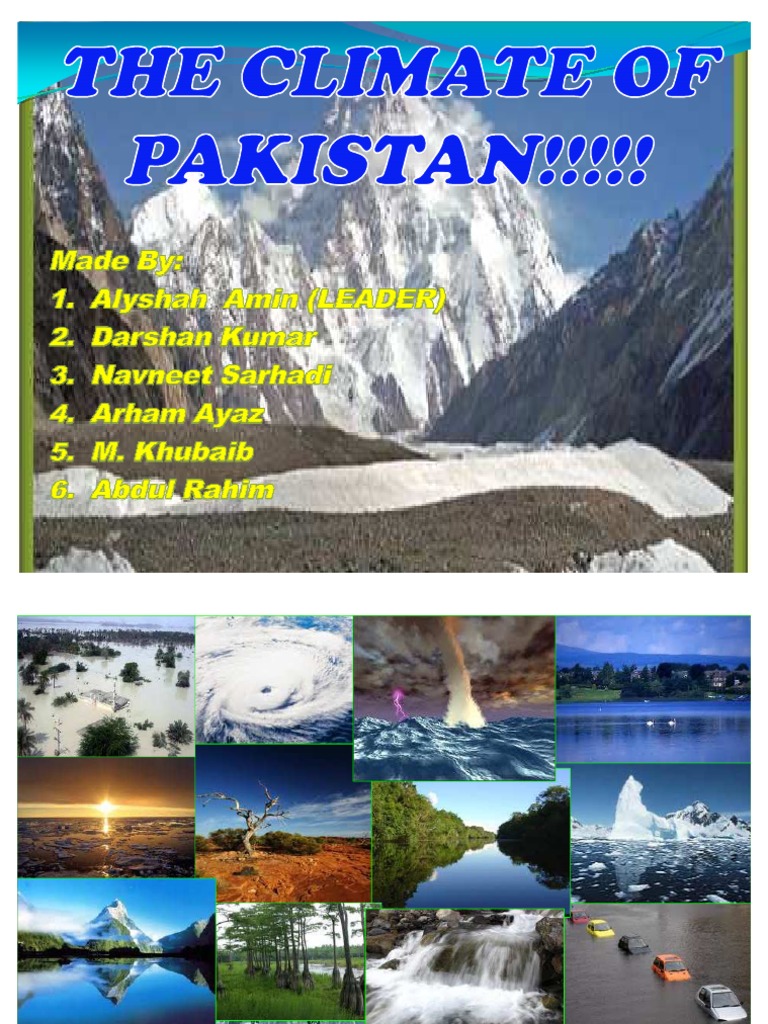 Climate and Seasons of Pakistan | PDF | Rain | Monsoon