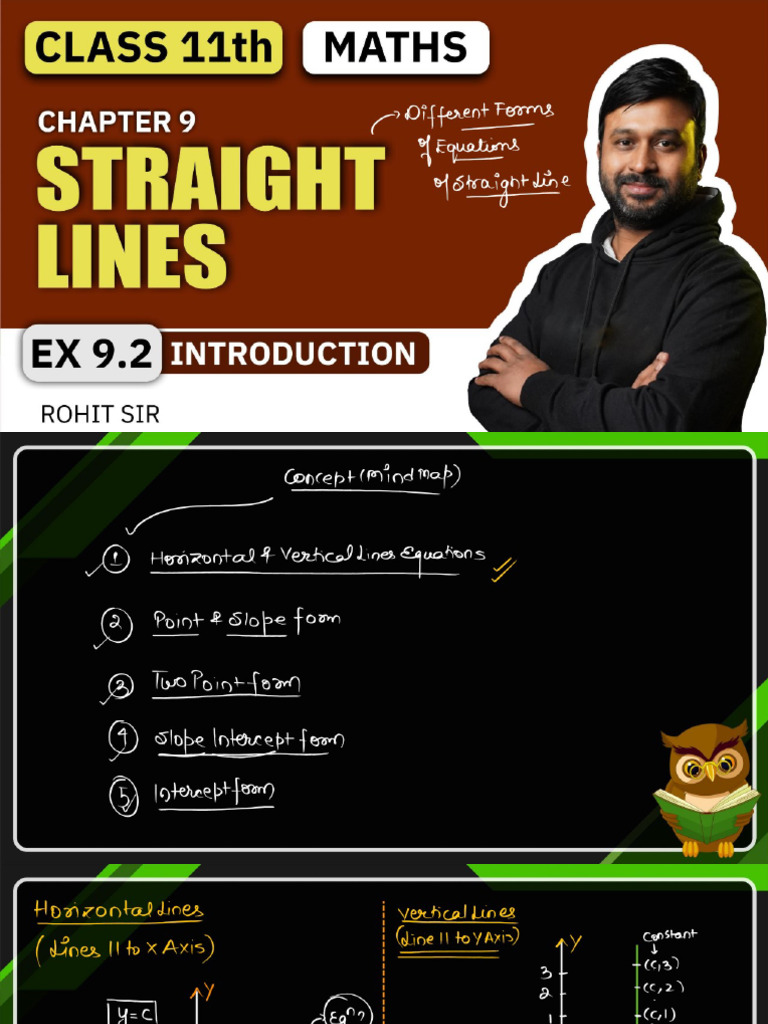 ch9 Straight Lines Ex9.2 Intro Done | PDF