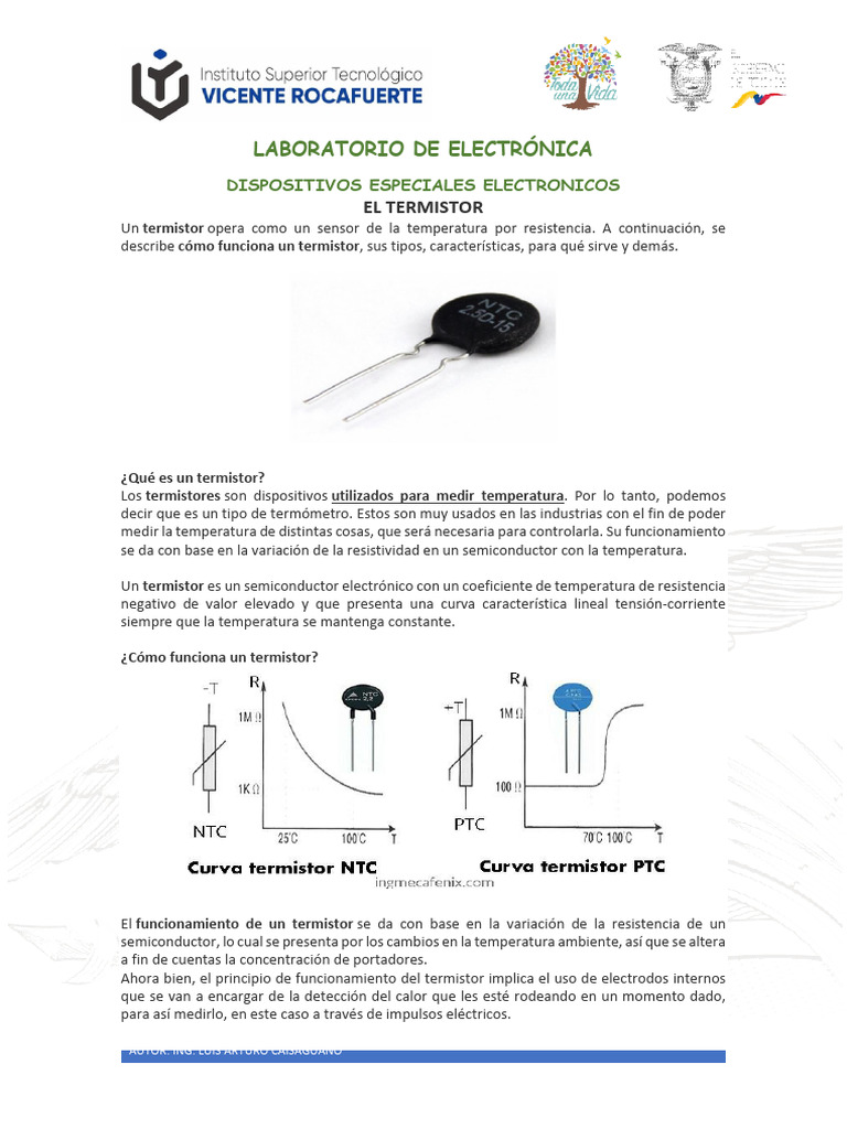 Unidad III - El Termistor | PDF