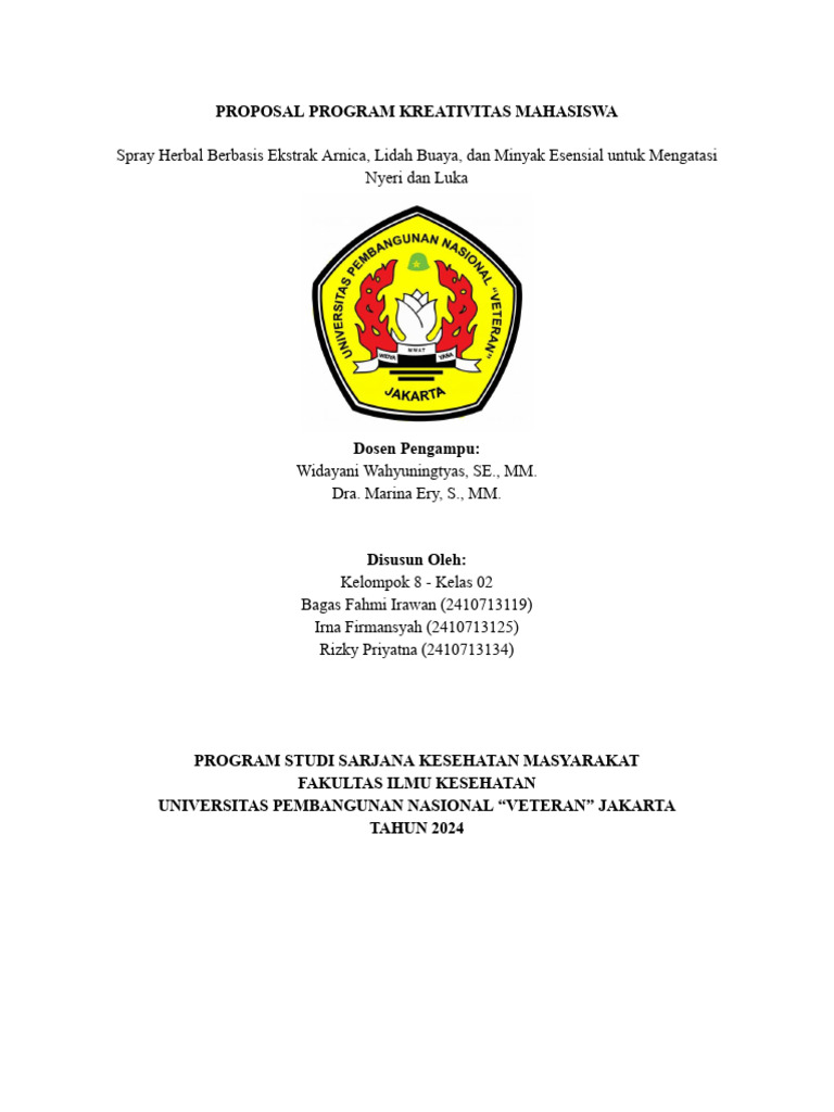 Proposal Kwu 08 | PDF