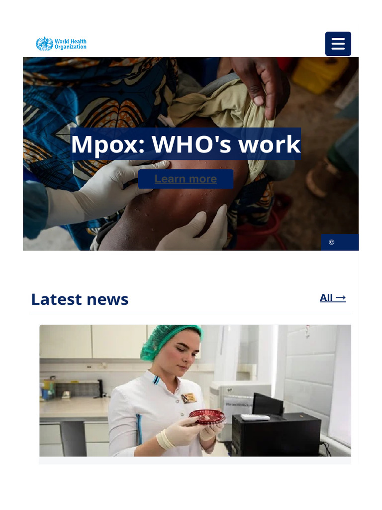 World Health Organization (WHO) | PDF