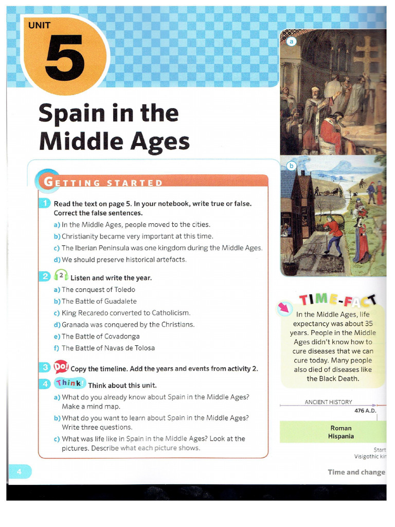 Unit 5 Spain in The Middle Ages | PDF