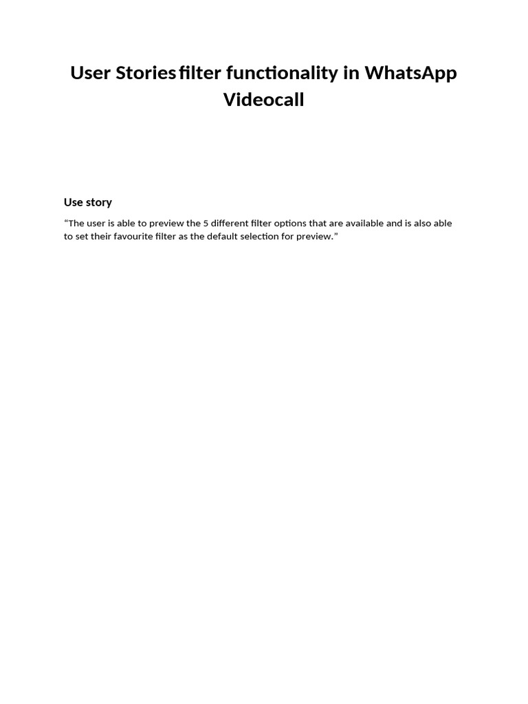 User Stories | PDF