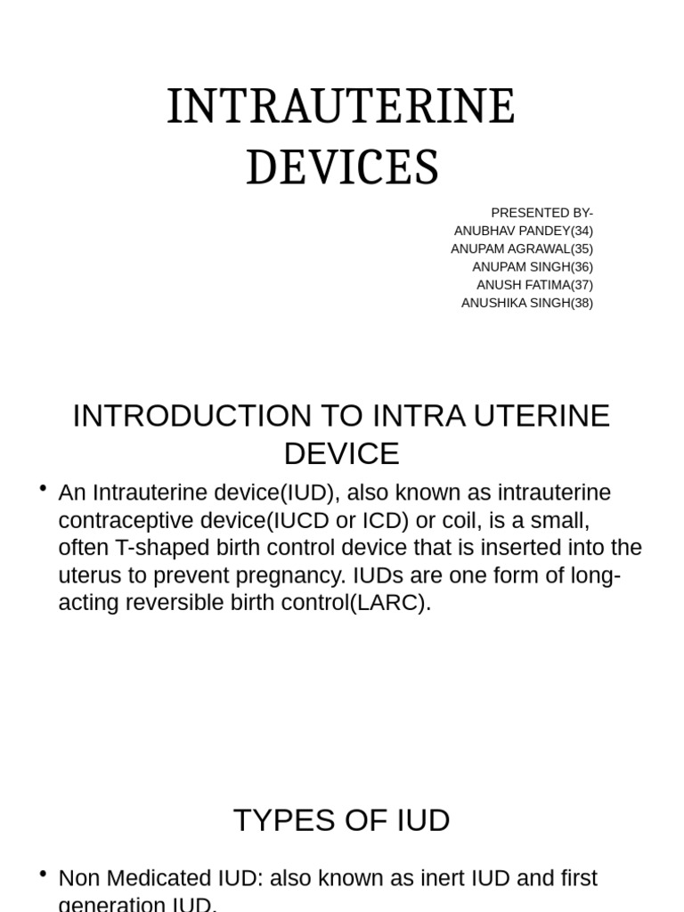 Intrauterine Devices | PDF