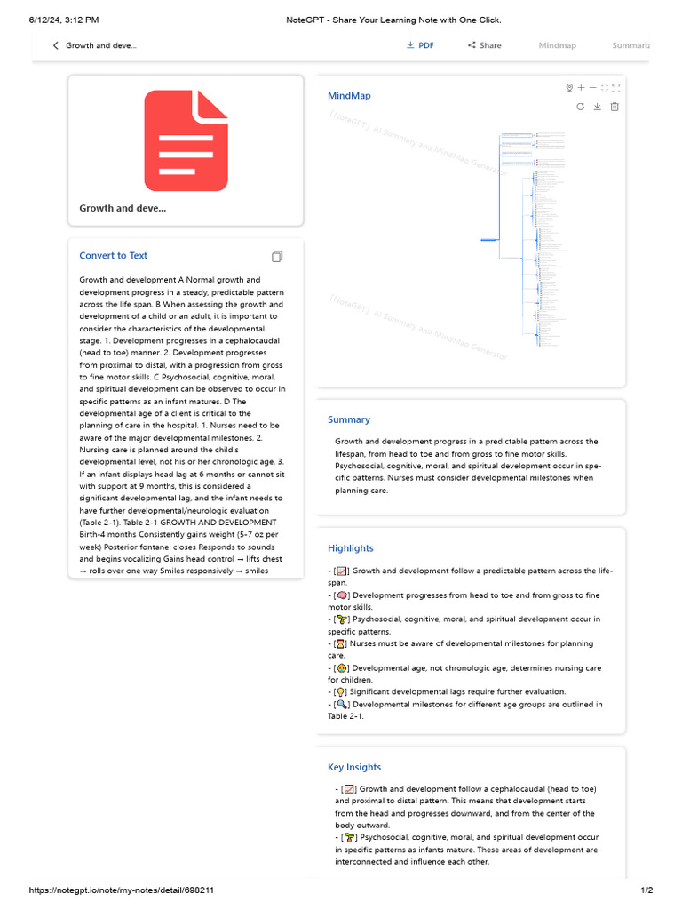 NoteGPT - Share Your Learning Note With One Click | PDF