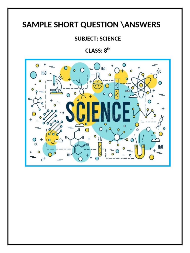 Sample Short Questions Class 8 | PDF | Flowers | Fertilisation