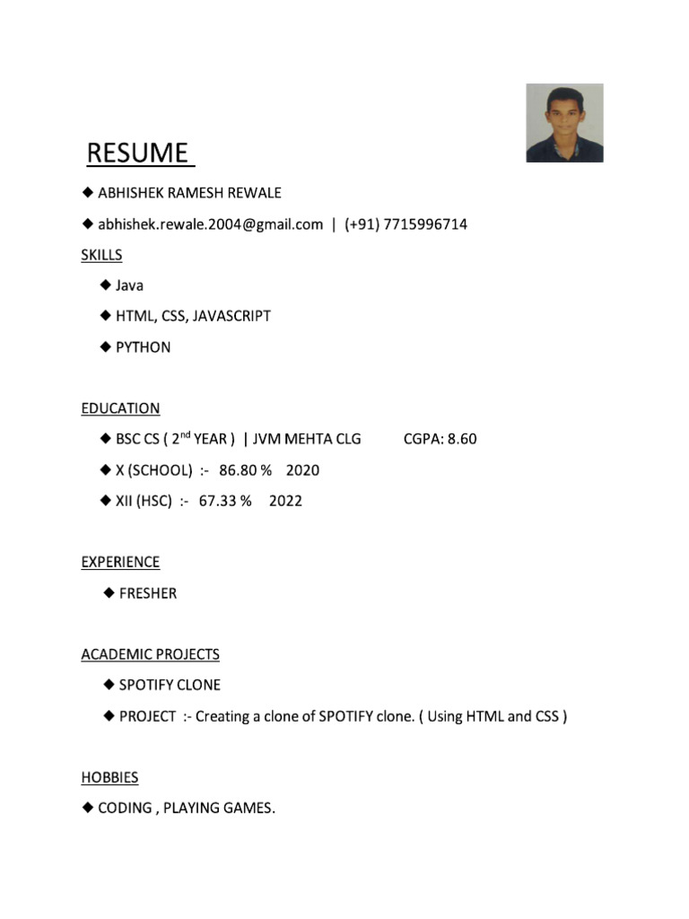 Abhishek Resume | PDF
