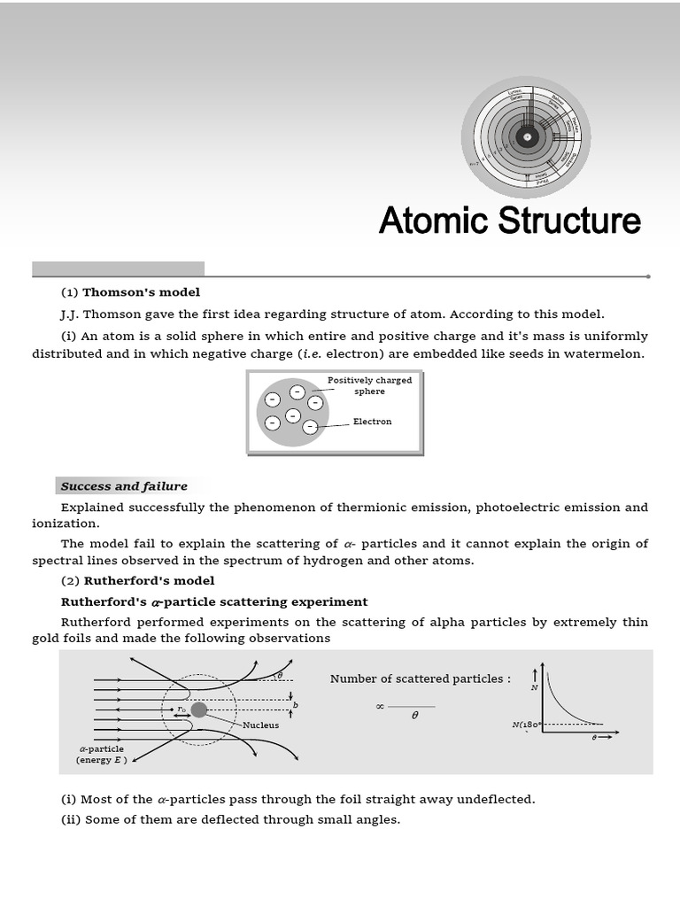 Atom Structure Phys | PDF