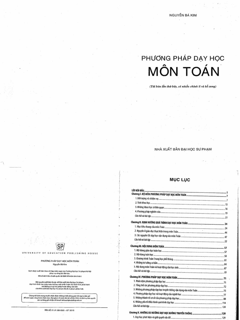 PPDH MON TOAN-nguyenbakim | PDF