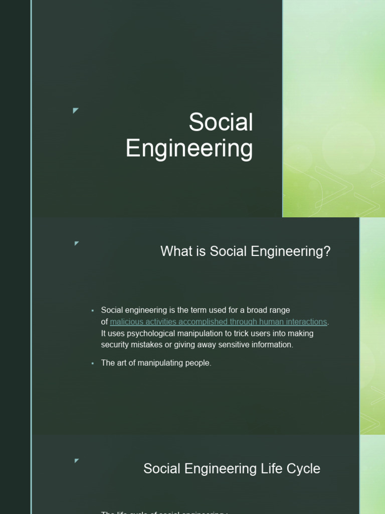 3.4 Social Engineering | PDF | Phishing | Social Engineering (Security)