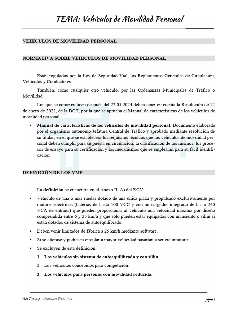 Tema 00 Los VMP | PDF