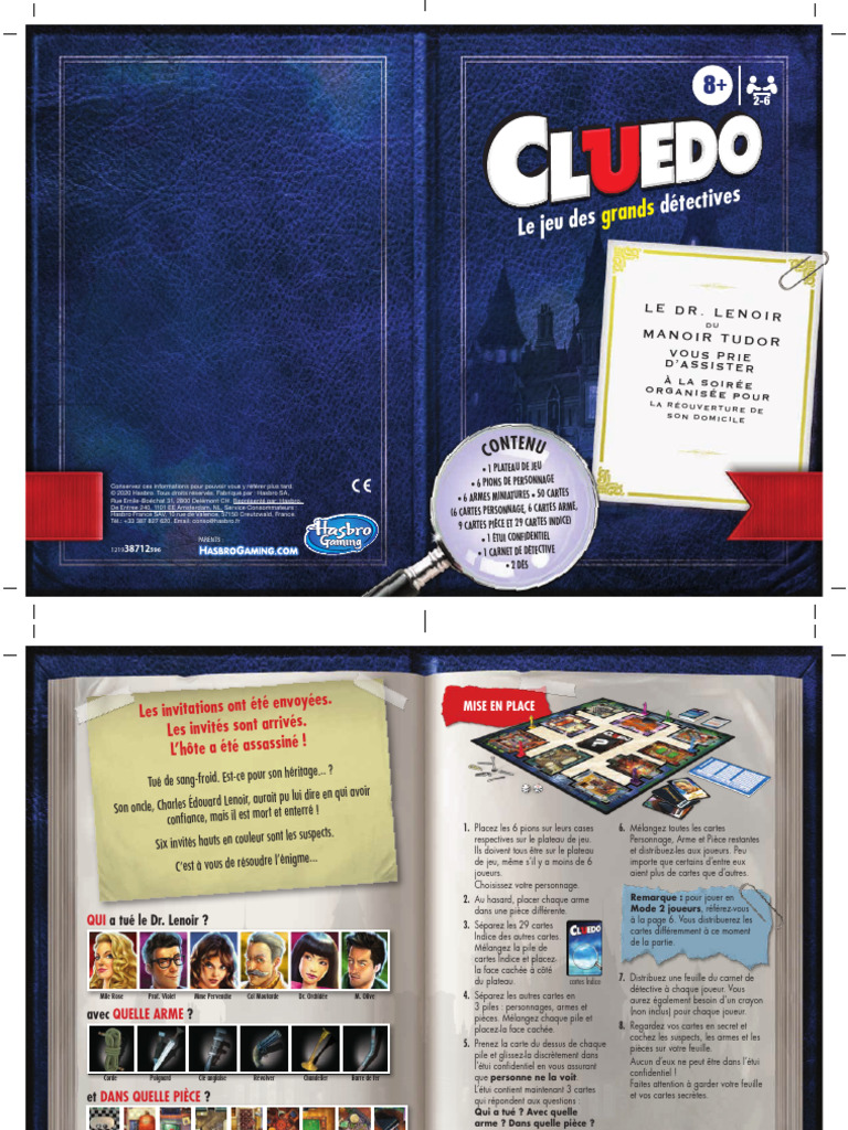 Clue The Classic Mystery Game | PDF
