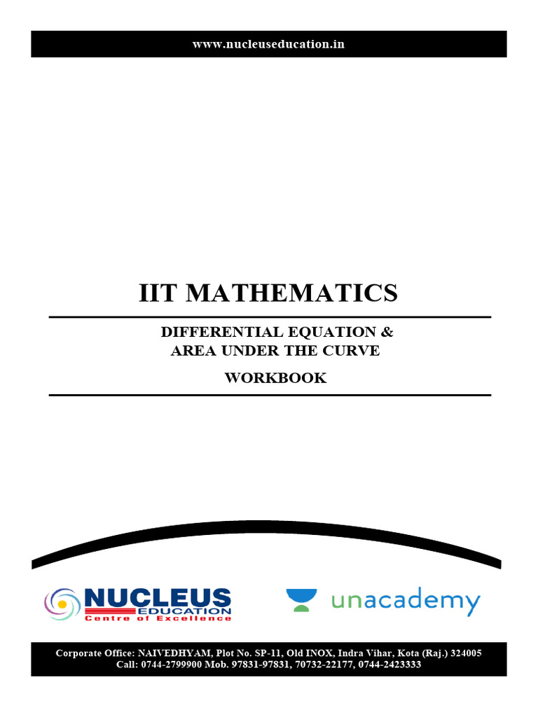 Differential Eqn - Auc - Workbook | PDF