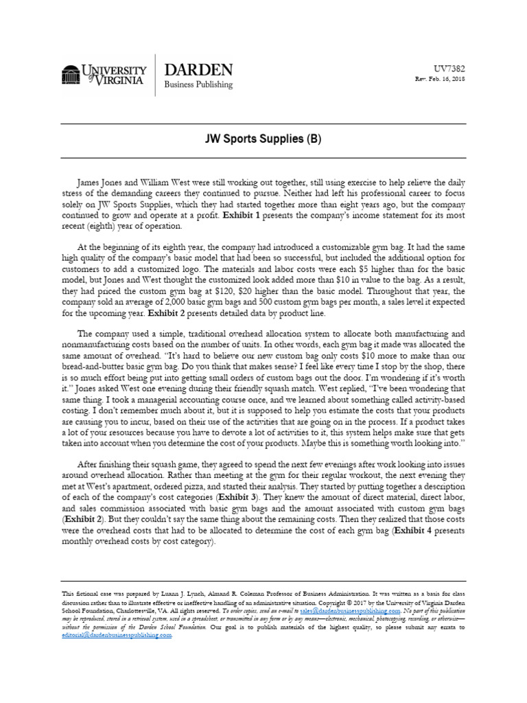 Paper MA Case JW Sports ABC | PDF