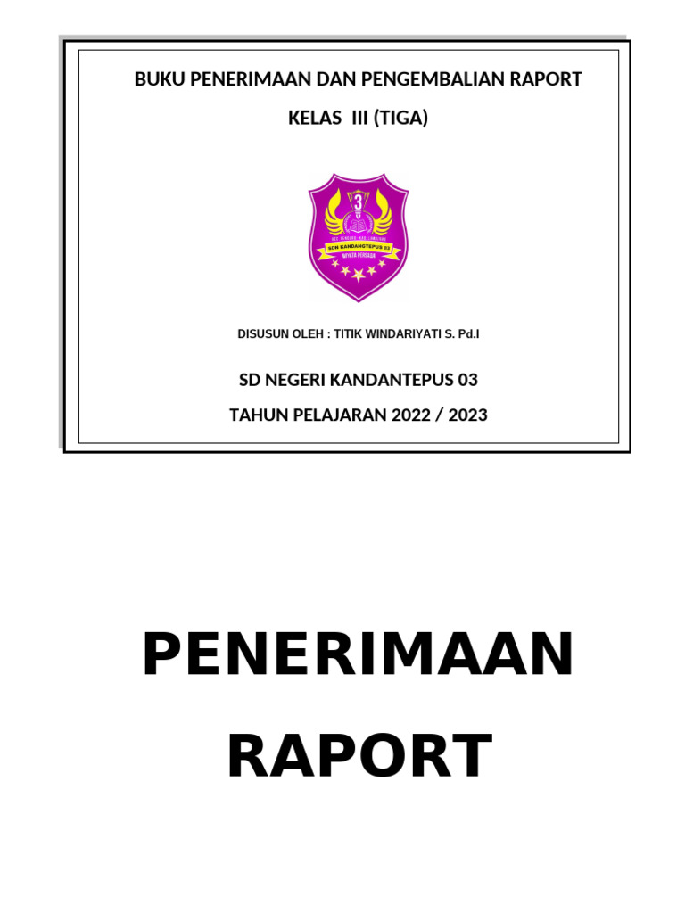 Penerimaan Raport Kelas 3 2022-2023 | PDF