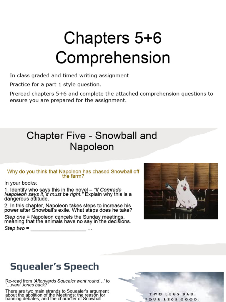 Animal Farm CHP 5 and 6 Comprehension | PDF