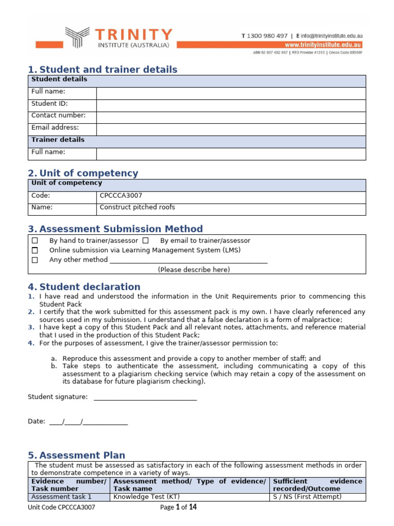 CPCCCA3007 Assessment - Theory AMB | PDF