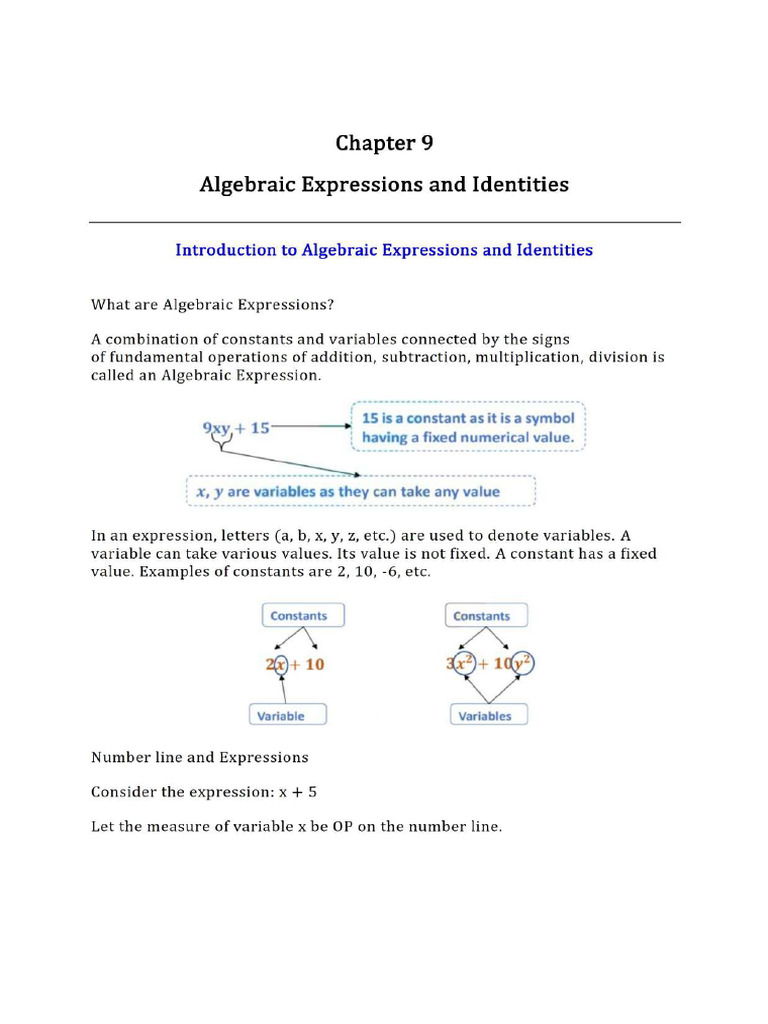 Algebric Identities | PDF