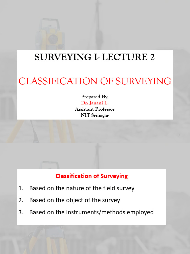 Surveying I Lecture 2 | PDF